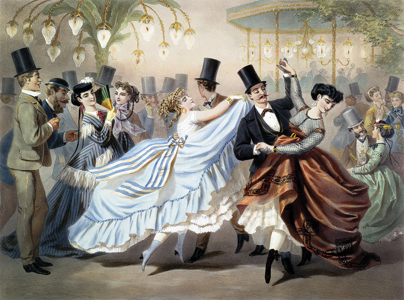 El vals y el escándalo del "baile agarrado"