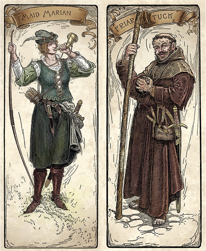 Los personajes de la leyenda de Robin Hood