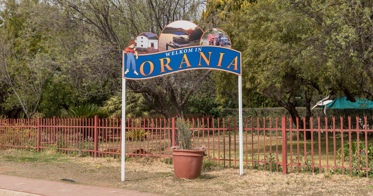Mapa De Orania, Sudáfrica