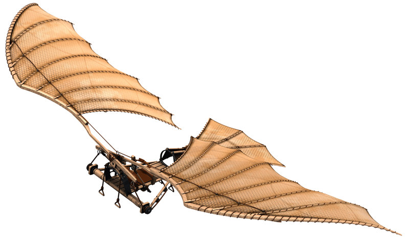 Las máquinas voladoras de Leonardo da Vinci