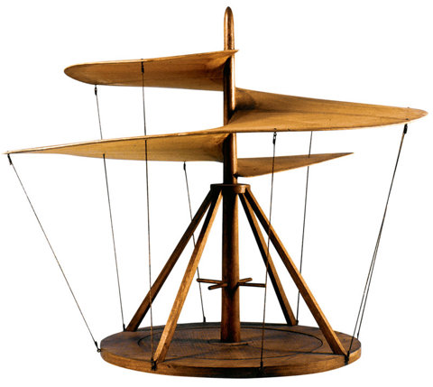 Las máquinas voladoras de Leonardo da Vinci