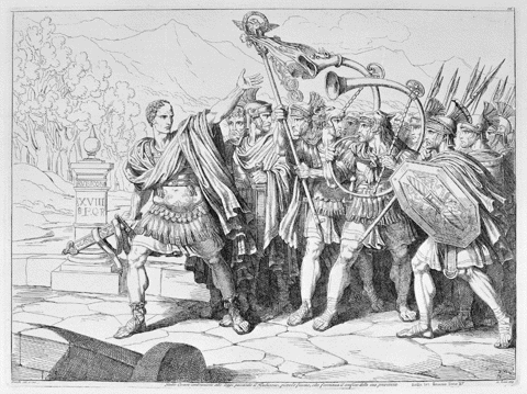 El Rubicón, la frontera prohibida que Julio César cruzó por decisión divina