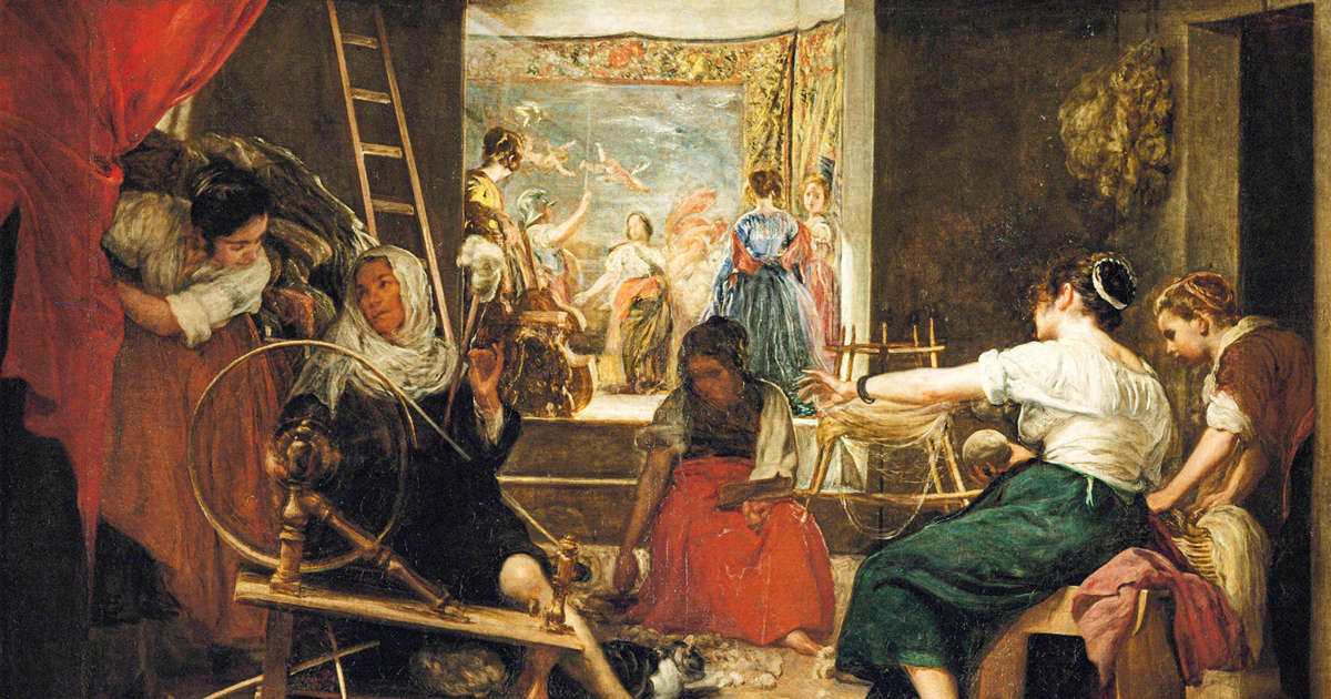 ¿Cuál es el tema de Las Hilanderas de Velázquez?