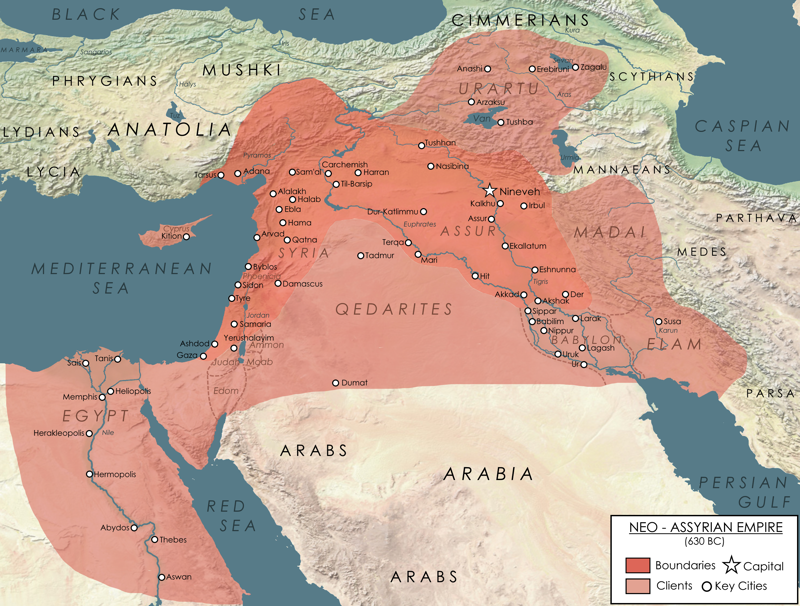 El imperio asirio, señores de Oriente Próximo
