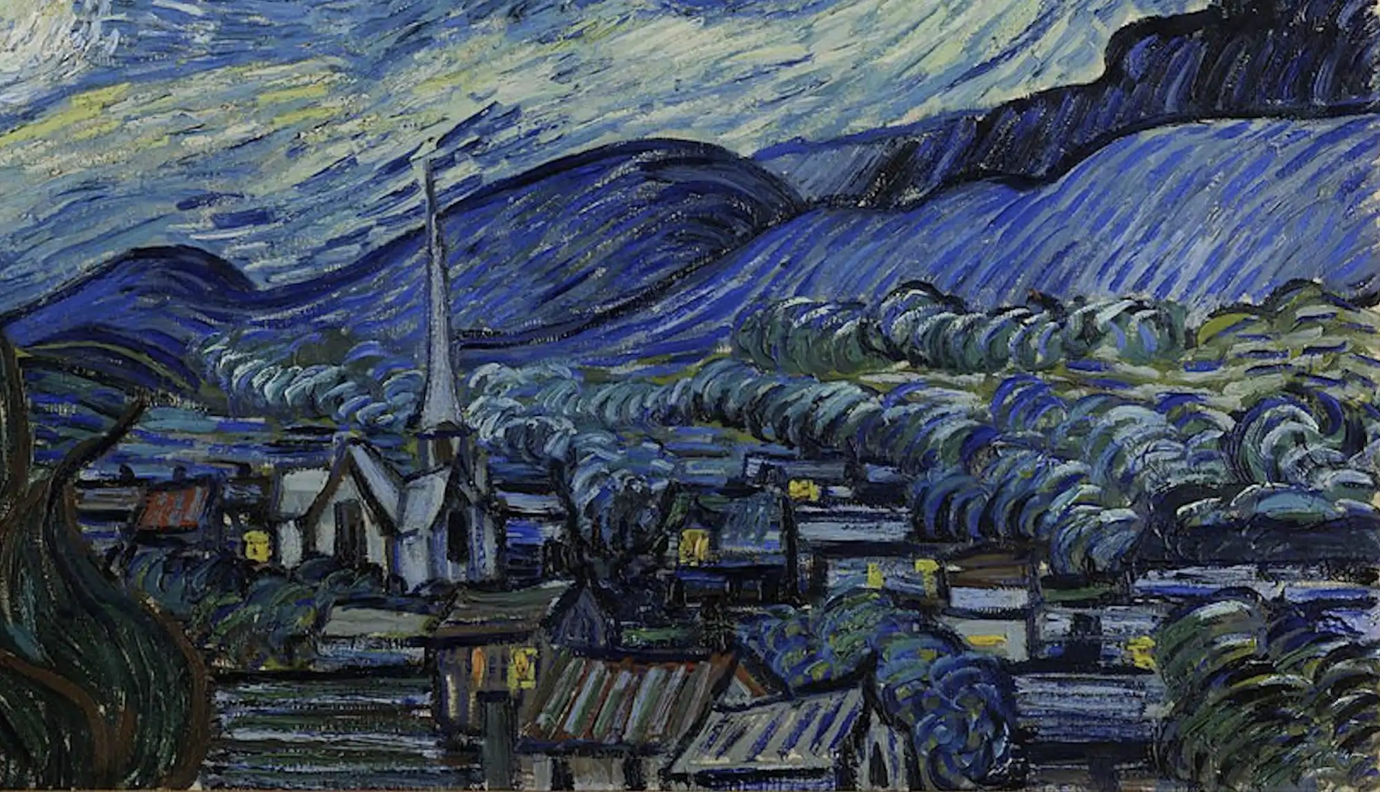 Noche estrellada, el maravilloso paisaje inventado por Van Gogh