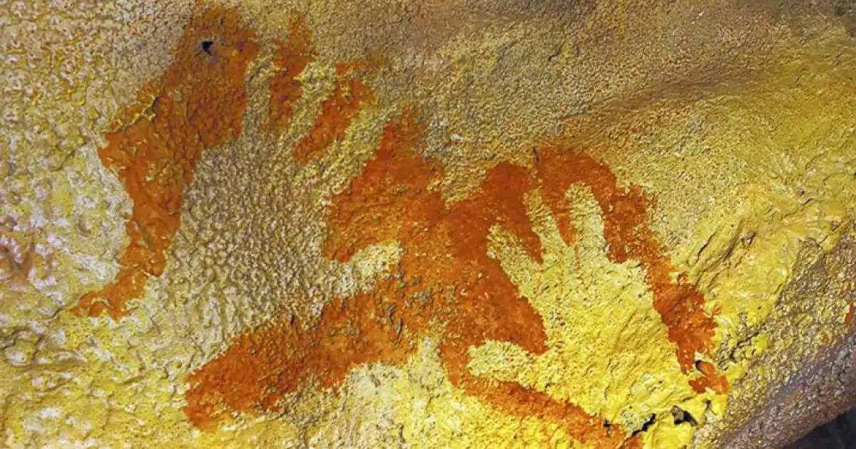 Pinturas rupestres en la cueva de Maltravieso