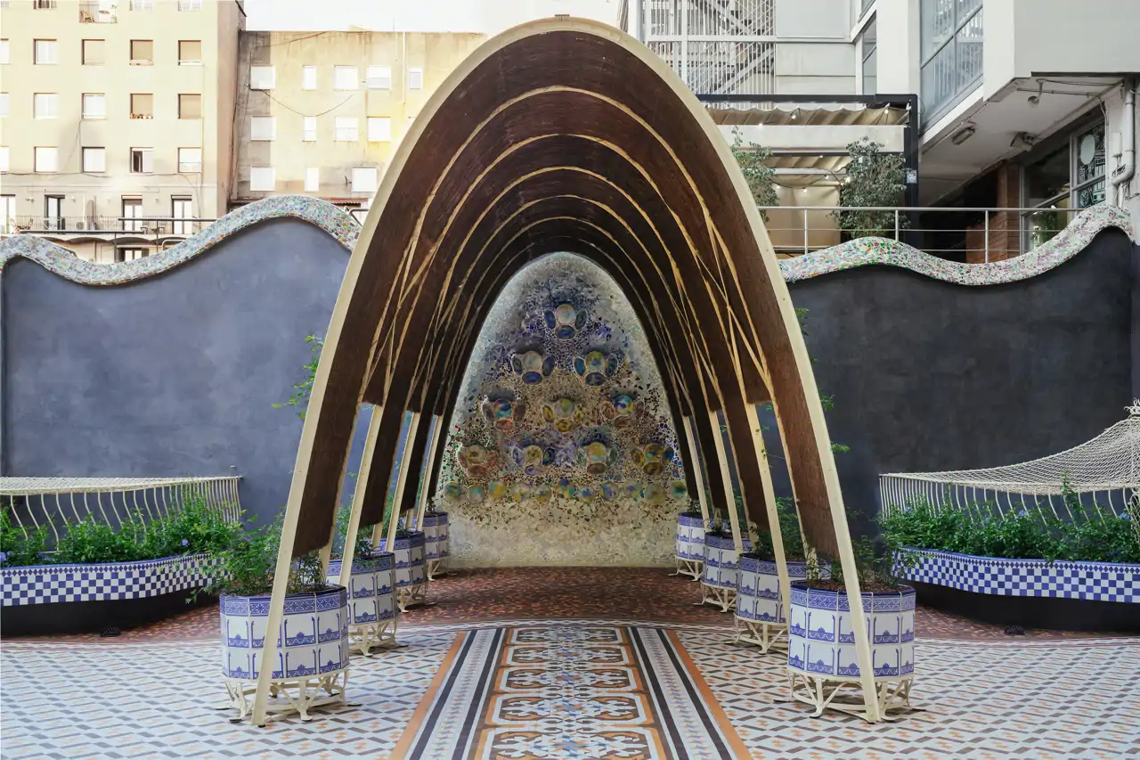 Fachada del patio interior de la Casa Batlló