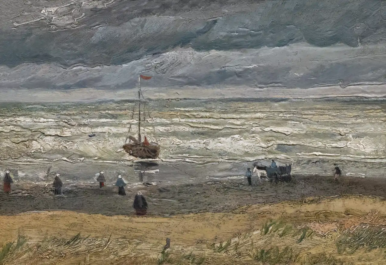 Una tormenta en la playa, la turbulenta primera obra de Van Gogh que ...