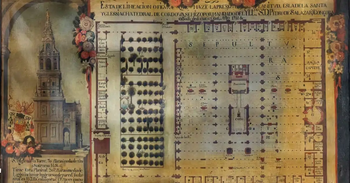 Un plano anónimo confirma que la Mezquita-Catedral de Córdoba fue un ...
