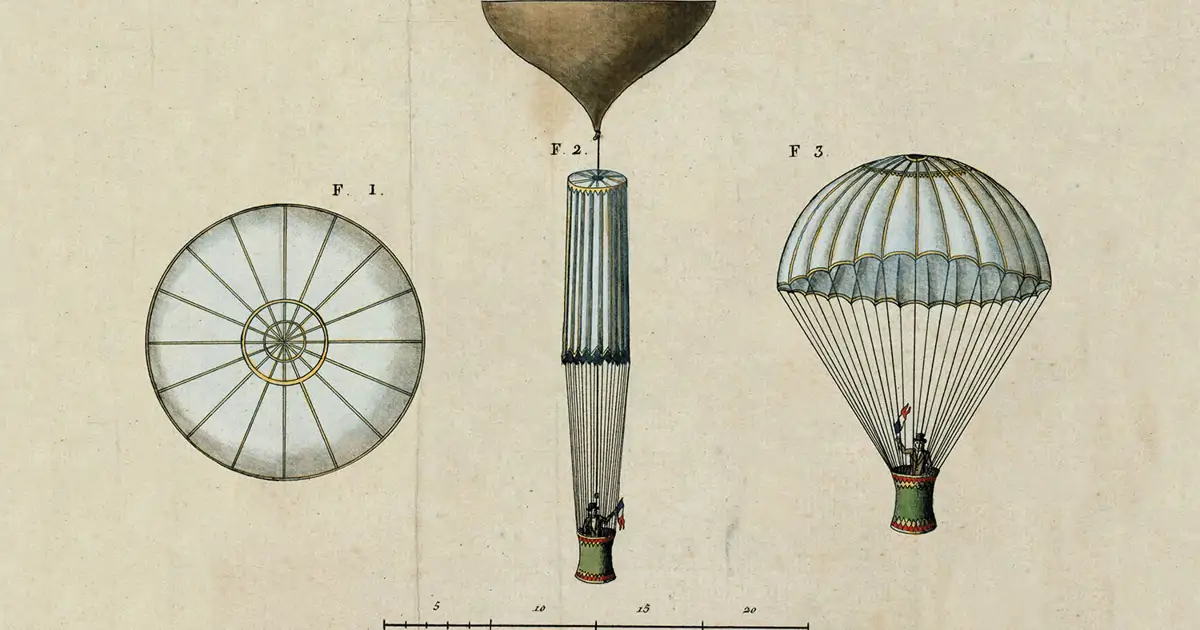 El paracaídas, o cómo los humanos soñaron con una idea casi imposible